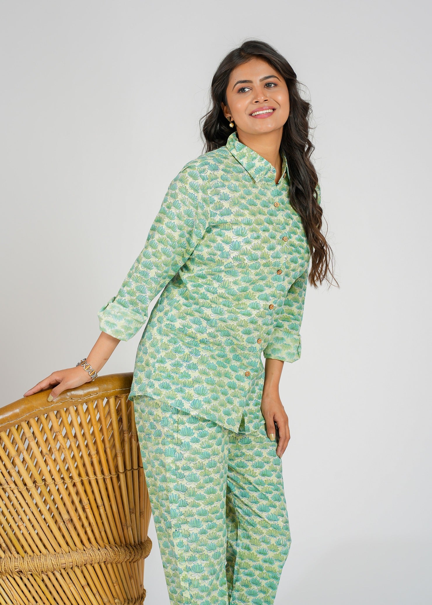 Block Printed Cotton Co-Ord set – Cotton Curio